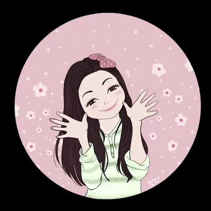 Draw a cute profile picture of your photo in my style by Khouchheng ...