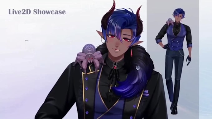 Dibujar y montar el modelo 2d vtuber, live2d vtuber, modelo live2d ...