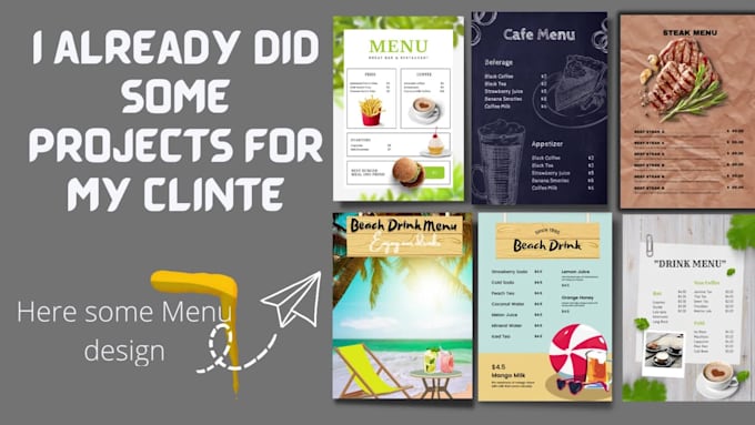 Design attractive eye catching menu card and flyer design by ...