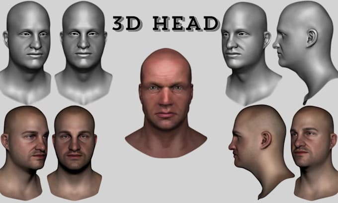 Sculpt 3d head, realistic 3d face, 3d bust, 3d portrait model for 3d ...