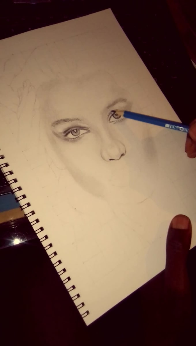 Draw beautiful pencil portraits by Itangi | Fiverr
