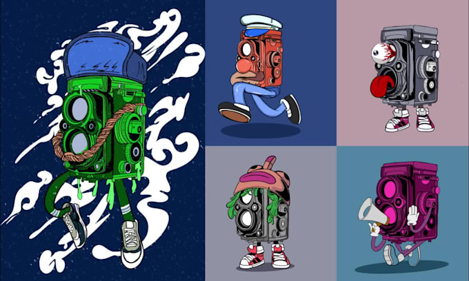 Do unique 2d nft art collection by Navrius | Fiverr