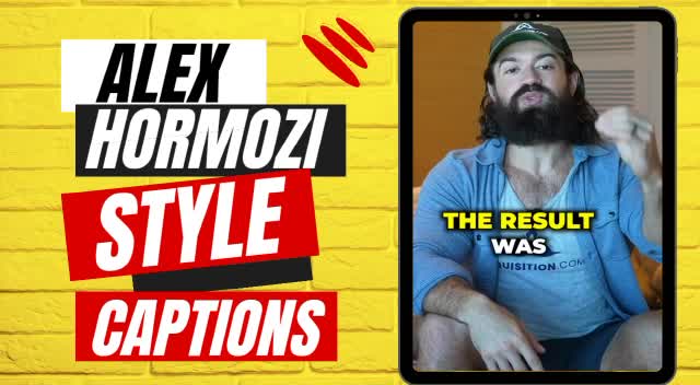 Edit Instagram Reels And Tiktok With Alex Hormozi Style Subtitles