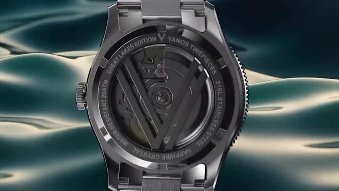 Do industrial animation, 3d watch design, 3d watch animation, watch ...