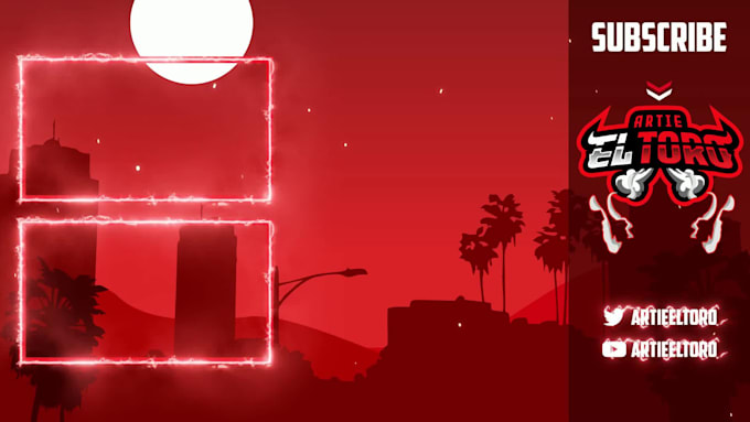 Do gaming esport outro animation end screen for youtube, twitch, stream ...