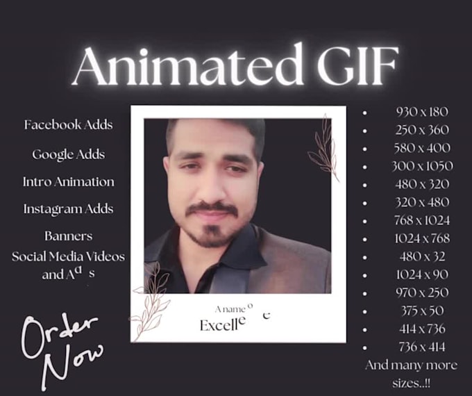 Design gif animated banner and animated gif ads by Mianamir499 | Fiverr