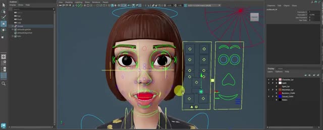 Advance ue skeleton,rig3d for livelink,maya,blend rig,face expression ...