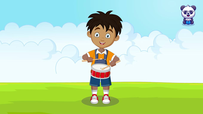 Create customized cute 2d charecter animation gif by Papri_24 | Fiverr