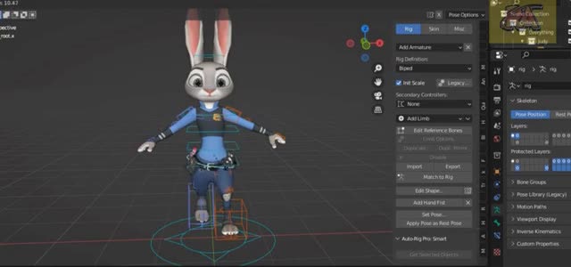 3d rigger,rig 3d for wonder dynamic,unity iclone,weightpaint,blendshape ...