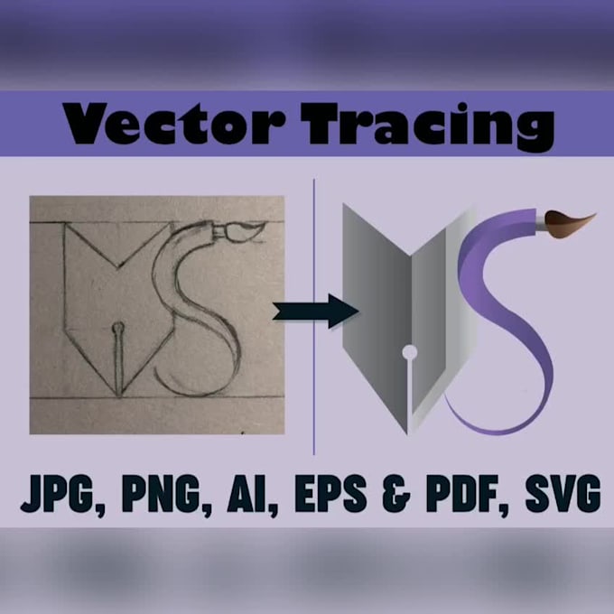Digitize, trace, vector your logo or artwork by Sofustheartist | Fiverr