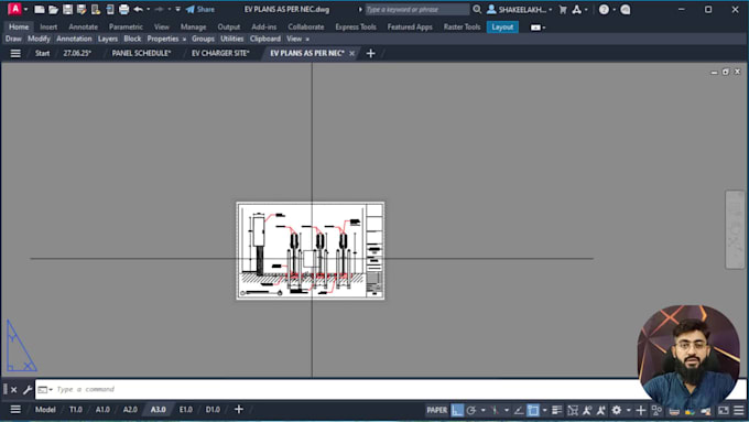 Design ev charging station plan, sld , panel schedule, site plan, load ...