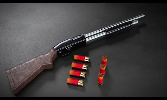 Do 3d realistic gun with high quality renders by Mubashir9t9 | Fiverr