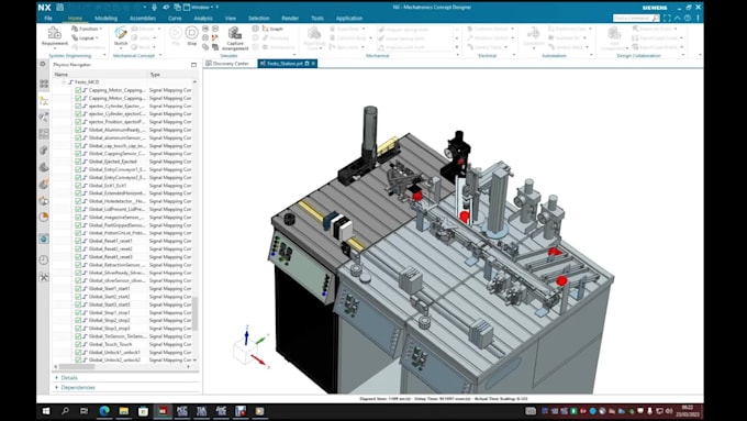Do machine designing and virtual commissioning on nx mcd by Shaharyar_khan7 | Fiverr