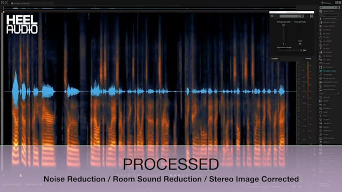 Reduce noise, repair and enhance your audio fast by Heelaudio | Fiverr