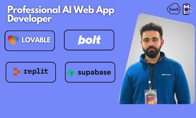 Develop lovable ai web apps, saas mvp , and website using bolt, supabase, replit by ...