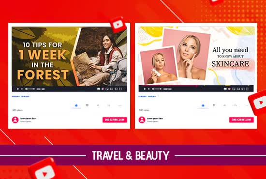 Do design attractive youtube thumbnails by Ideaup | Fiverr