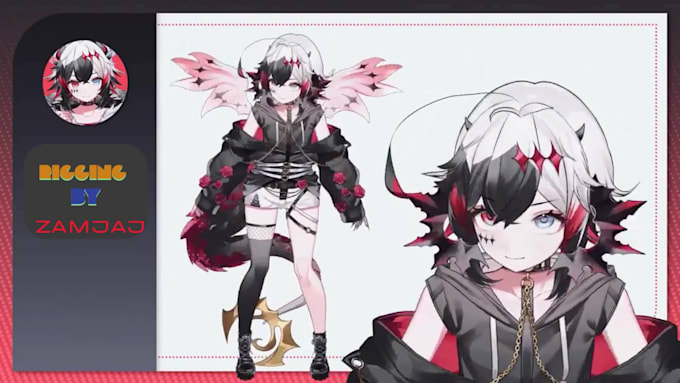 Draw and rig live2d vtuber model 2d vtuber live2d avatar live2d in ...