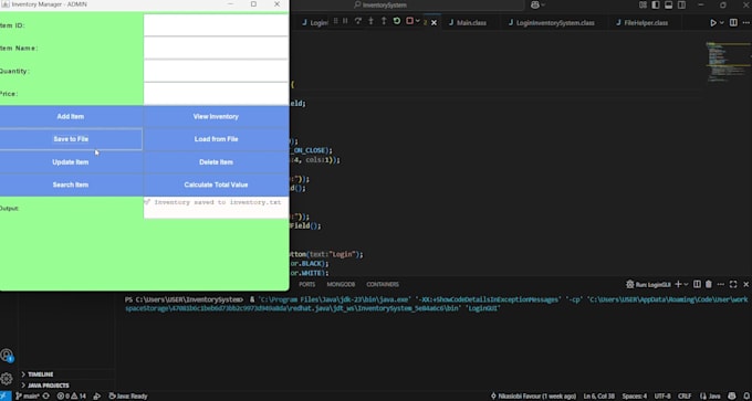 Build a custom java desktop application with login and gui by Favournkasiobi | Fiverr