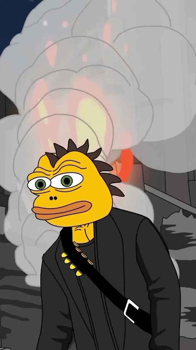 Do 2d memecoin animation, 2d crypto animation 2d funny memes, memecoin ...