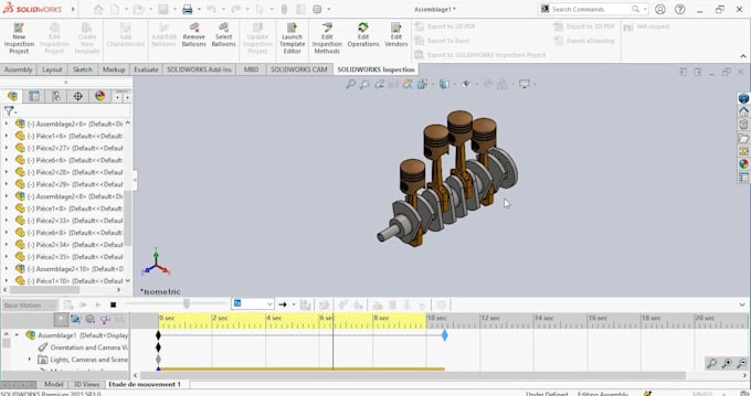 3d modeling and motion analysis in solidworks by Ettaybi | Fiverr
