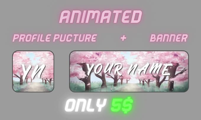 Design an animated profile picture and banner by Sohaibsafar | Fiverr