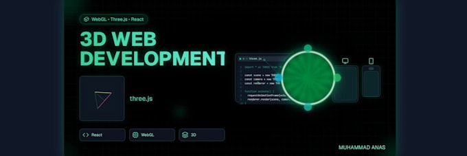 Create a 3d interactive website using threejs r3f and gsap by John_smith_4312 | Fiverr