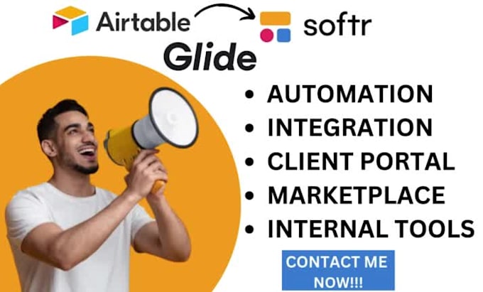 Design softr website client portal airtable automation glide app database zapier by Akano_daniel ...