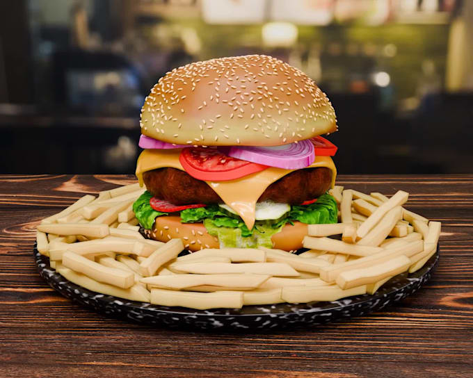 Do 3d cgi food animation, realistic cgi food animation by Maciej_borys ...