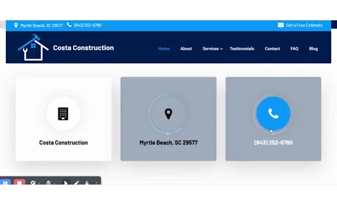 Design a contractor construction website by Ivanaweb | Fiverr