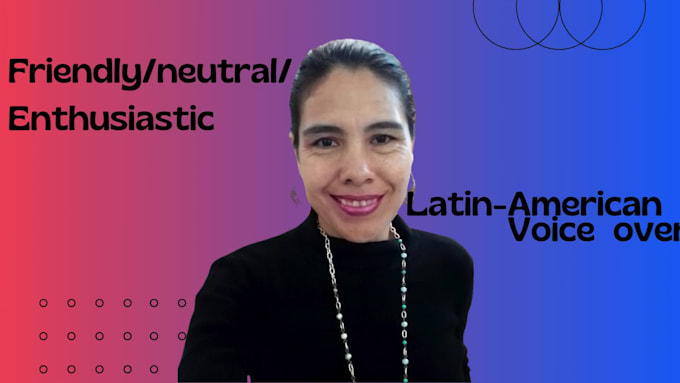 Record a female voice over in neutral spanish by Ana_sanabria | Fiverr