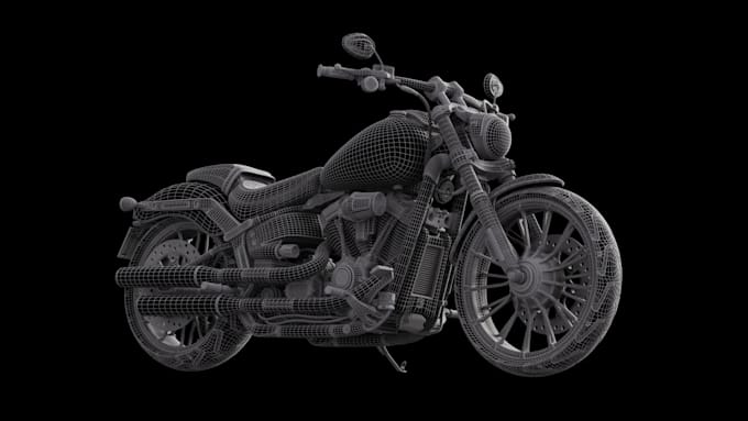 Highpoly pbr bike 3d model,sport bike for gaming assets,honda motorcycle in maya by Lanilola ...