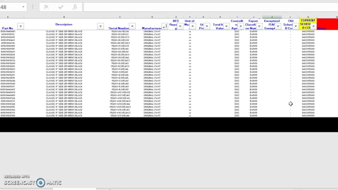 Provide trade classification for import export shipments by ...