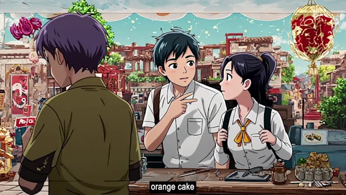 Design anime inspired scenes with dramatic lighting and stylized ...