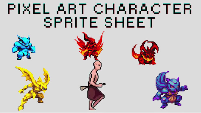 Do pixel art character sprite animation pokemon pixel style sprite ...