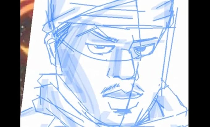 Draw a video anime sketch based in your portrait by Eknmangaka | Fiverr