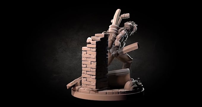 Design 3d miniature character model for 3d printing, tabletop dnd ...