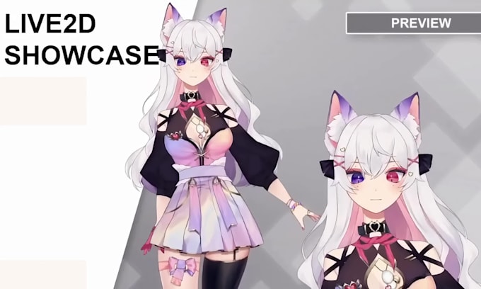 Modello Vtuber Live2d Commissione E Rigging Vtuber Modello Vtuber Nsfw