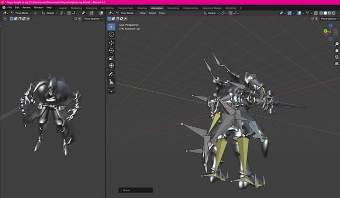 Create you a bone rigs by Kezard | Fiverr
