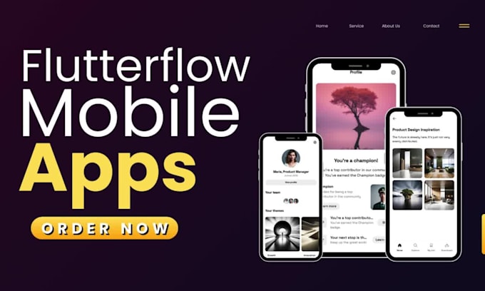 Build flutter flutterflow app design mobile app flutter developer custom widget by ...