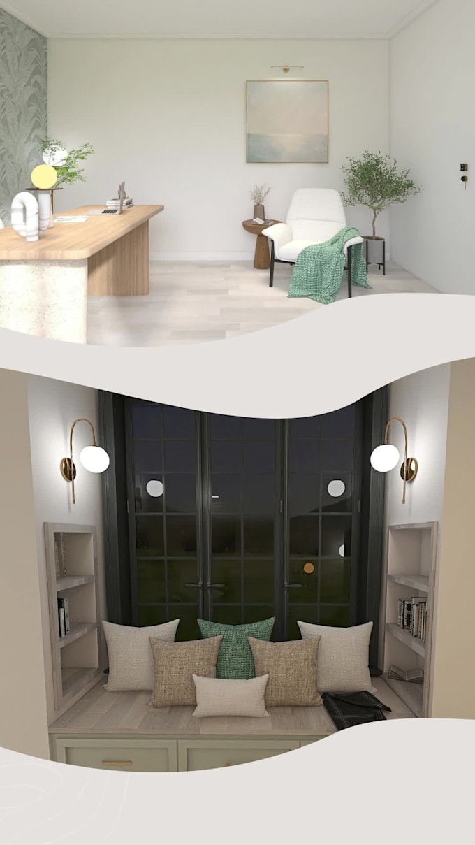 Create interior design and provide you with photorealistic 3d renderings by Afdstudio | Fiverr