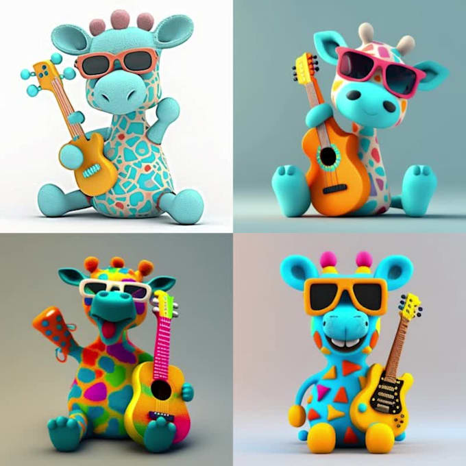Create unique 3d nft art collection 3d avatar by Octoverve | Fiverr