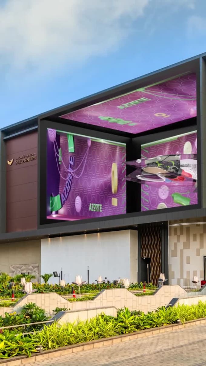 Create 3d billboard animation anamorphic animation 3d cgi animation cgi ...