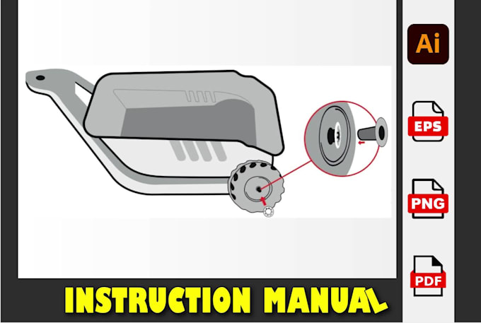Draw user manual, instruction manual of your product by Nailaliyev | Fiverr