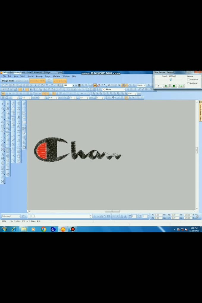 Emb company logo design into dst file by Umarkhalid298 | Fiverr