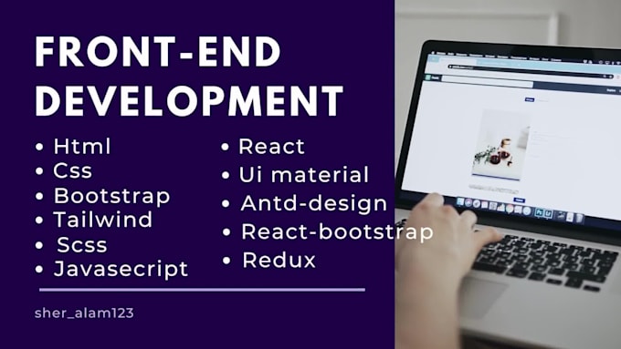 Develop a websites with html, css, javasecript and reactjs by Sher ...
