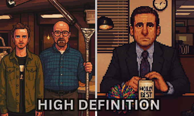 Design retro pixel art portraits from your photos by Arteveryoneshop ...