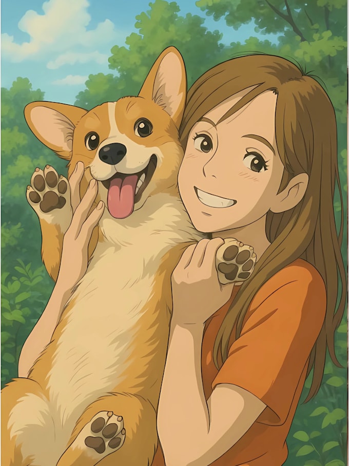 Create stunning studio ghibli style illustrations by Zyandesignsok | Fiverr