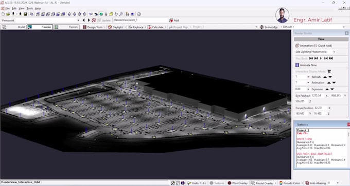 Do lighting design of site and interior photometric using dialux evo or agi32 by Bim_engr_amir ...