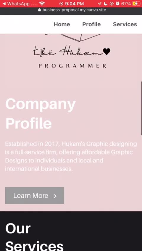 Create a beautiful website using canva by Meerha11 | Fiverr