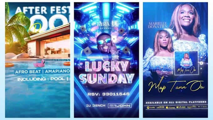 Create stunning animated club flyers and motion posters by Shyambr17 ...
